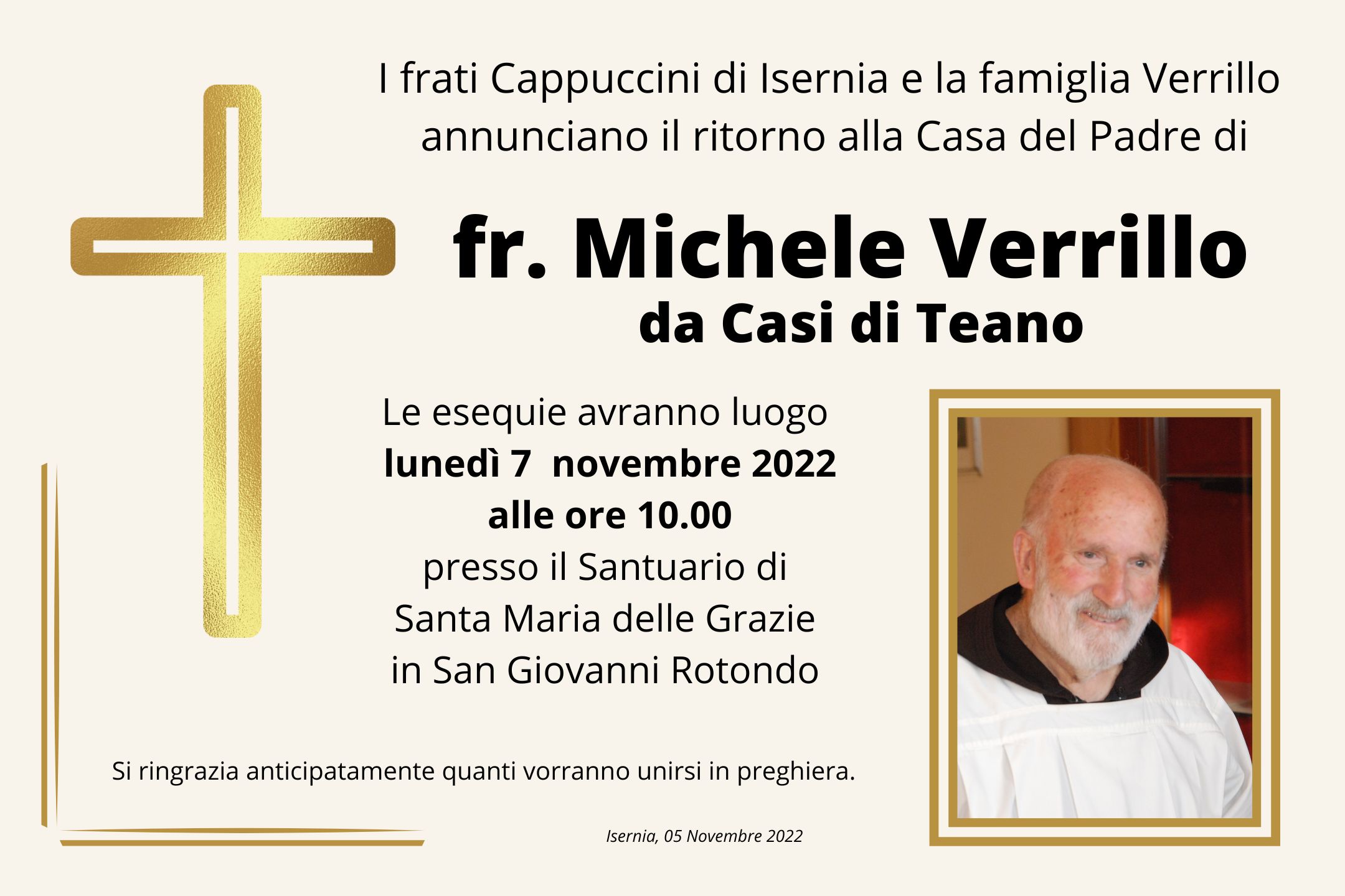fr. Michele Verrillo è tornato alla Casa del Padre – Parrocchia Sacro ...