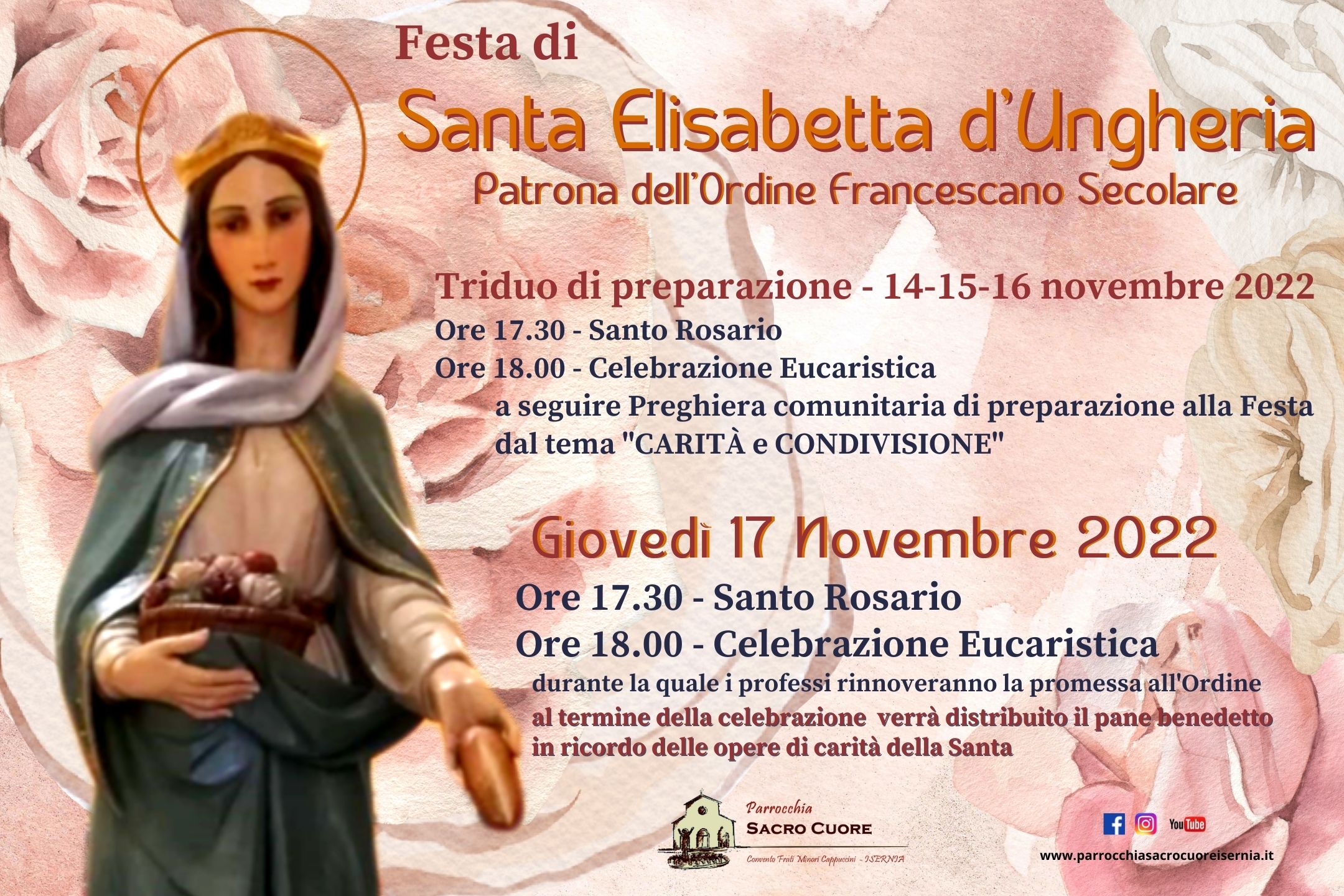 AVVISI – domenica 13 novembre 2022 – Parrocchia Sacro Cuore Isernia