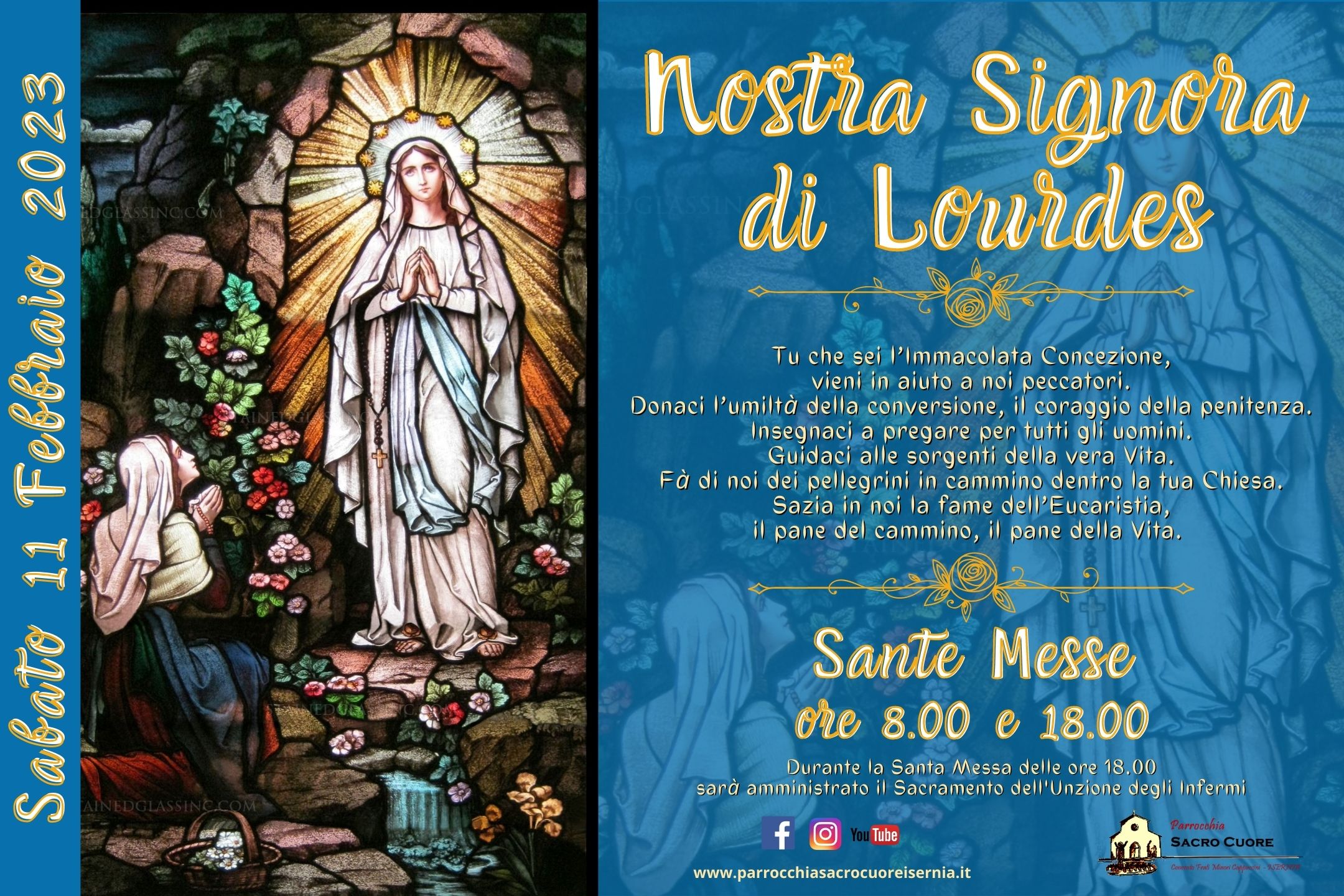Memoria della Beata Vergine Maria di LOURDES – sabato 11 febbraio 2023 ...